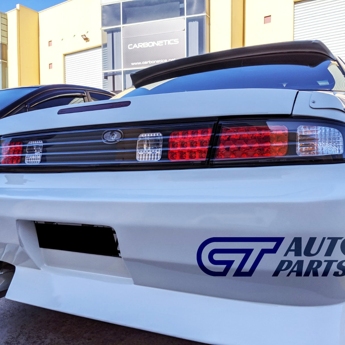 NISSAN SILVIA S14 200SX DMax BLACK LED TailLights 93-98Prolink Perform ...