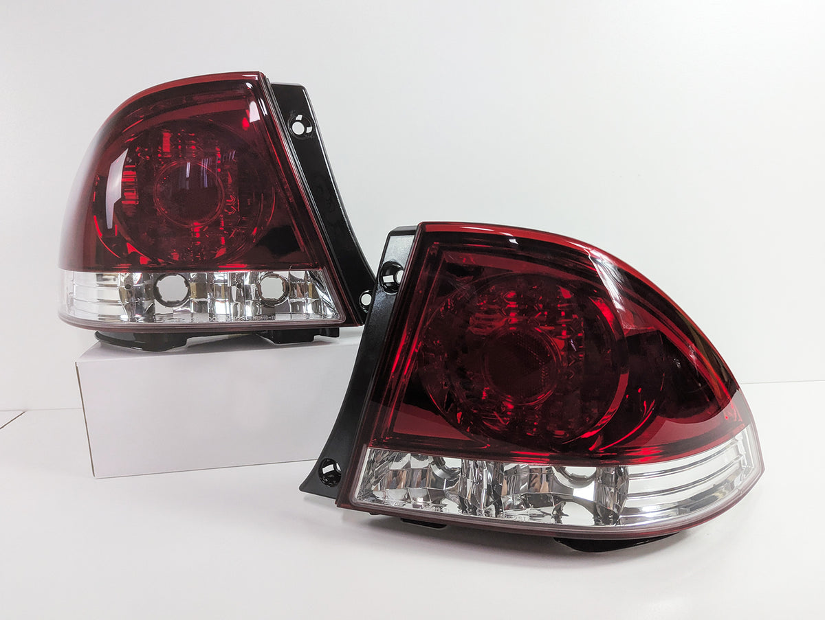 JDM Clear Red Tail Lights for 99-05 Lexus IS200 IS300 Toyota Altezza t ...